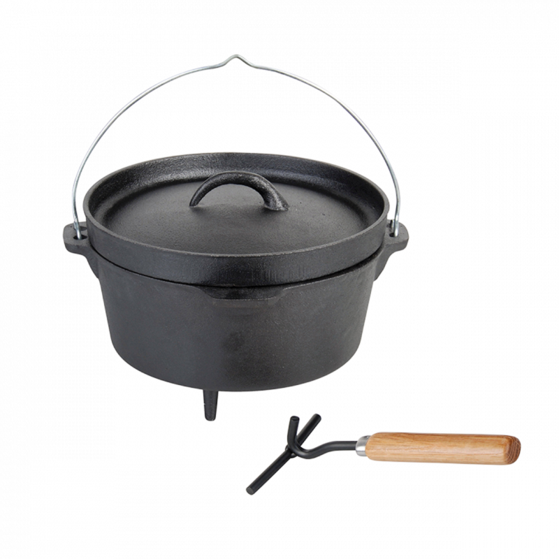 Marmite chaudron traditionnelle en fonte petit modèle 3 litres au ...