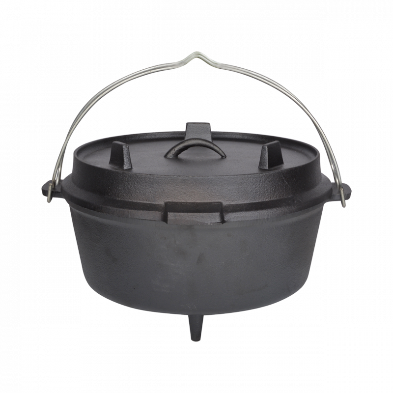Marmite chaudron traditionnelle en fonte grand modèle 5.5 litres au ...