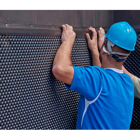 Membrane de fondation et soubassement avec alvéole 10m2 - protection ...
