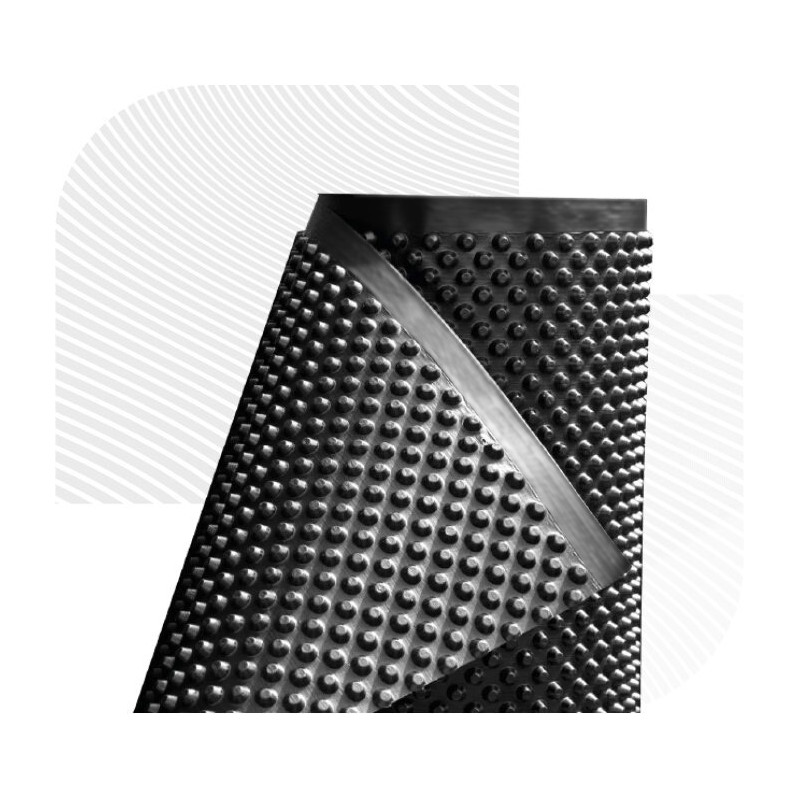 Membrane de fondation et soubassement avec alvéole 20m2 - protection ...