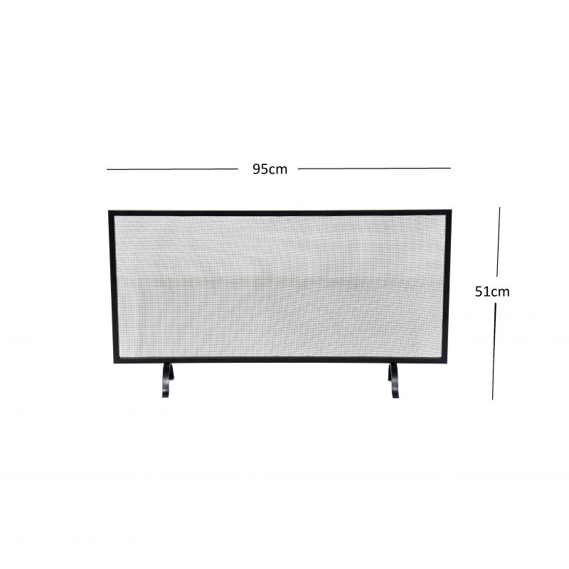 Grand Pare feu 1 volet pour cheminée et poêle pare-étincelles 95*52 cm