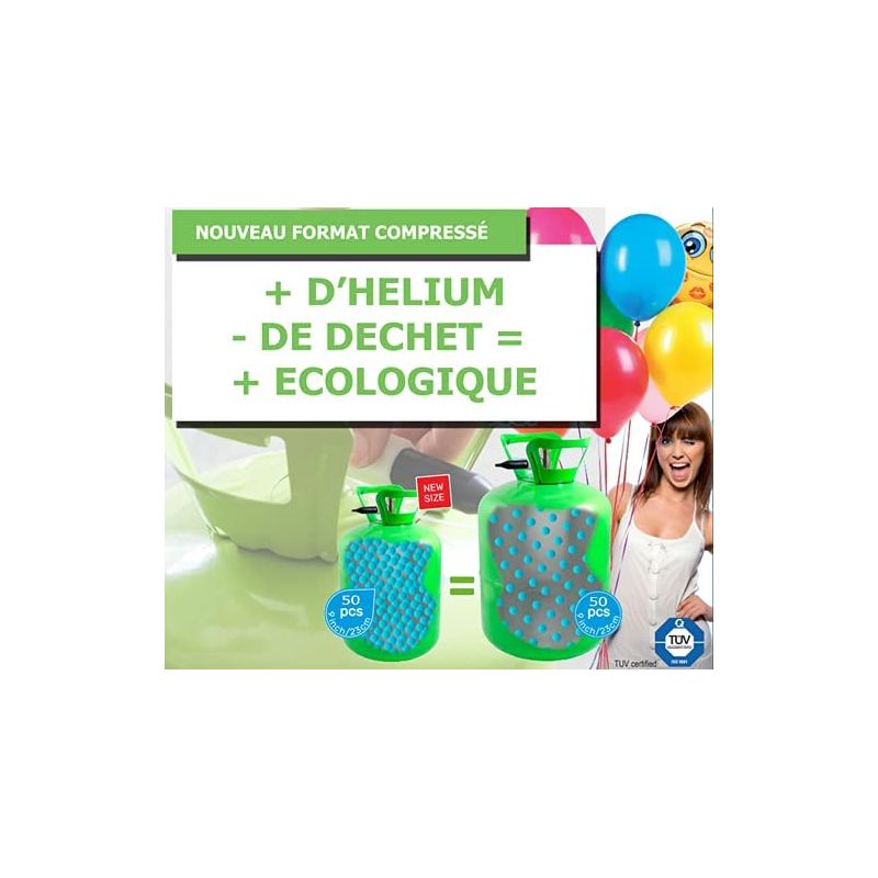 Grande Bouteille hélium XL50 pour gonfler gonfler 50 Ballons de ...