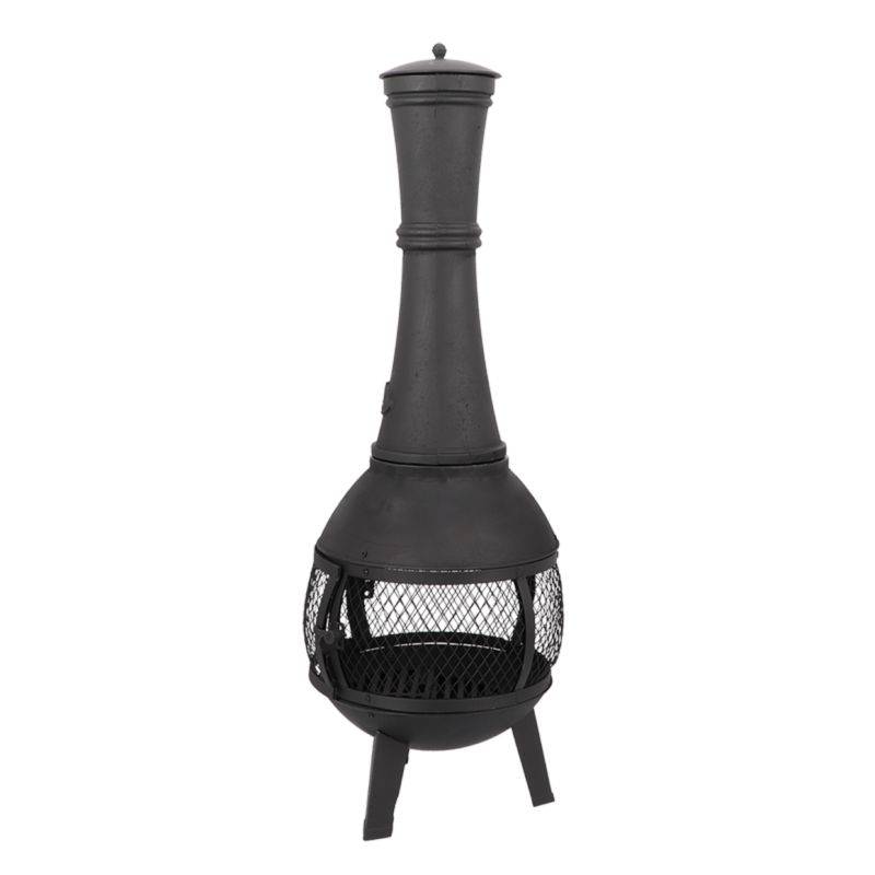 Chauffe Terrasse Maille Noire Fonte Esschert Design BV