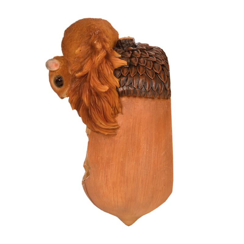 Bol d'alimentation marron forme gland Polyrésine Esschert Design BV