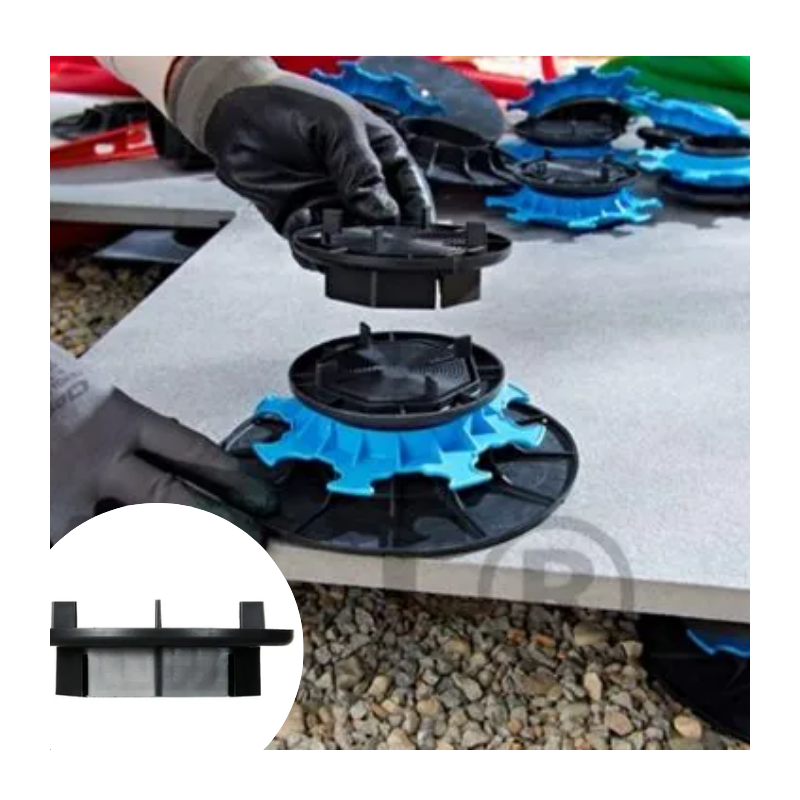 Rehausse Terrasse 25mm Polypropylène Noir (vendu à l'unité) JOUPLAST